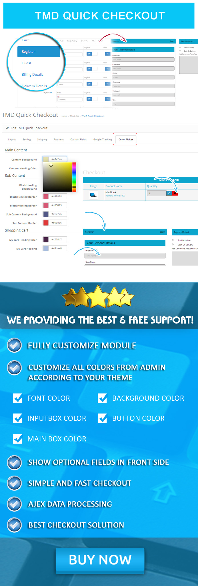 OpenCart - TMD Opencart Quick checkout